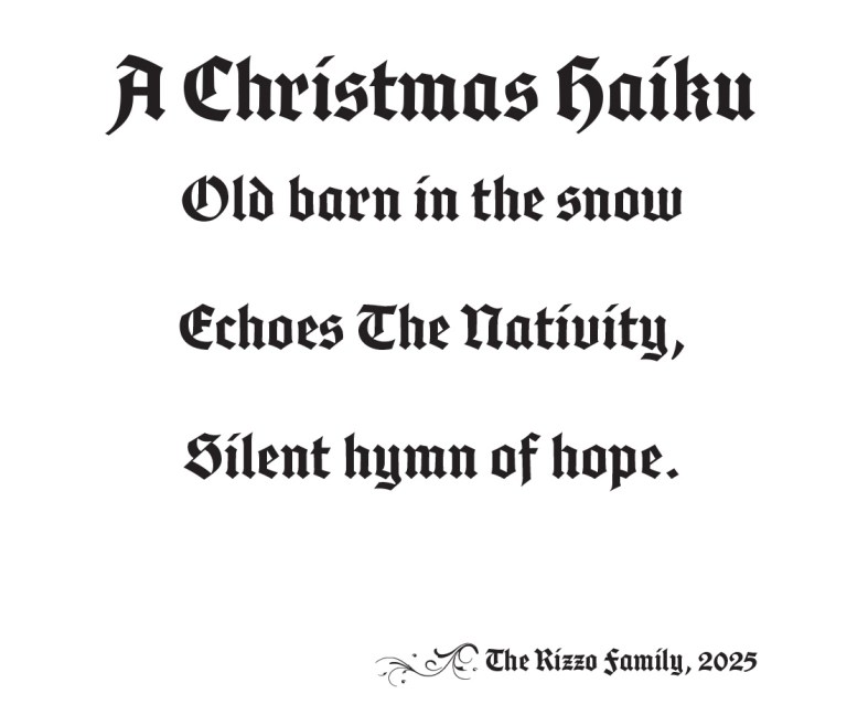 CHRISTMAS 2025 – Rizzo's Rambles and Ruminations